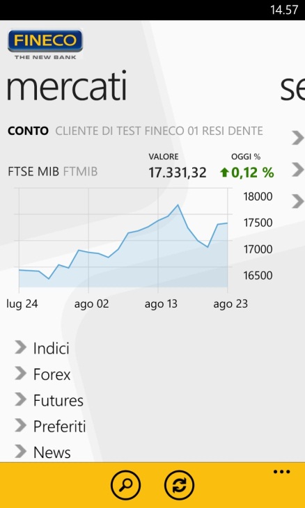 Le app Fineco - Fineco Bank